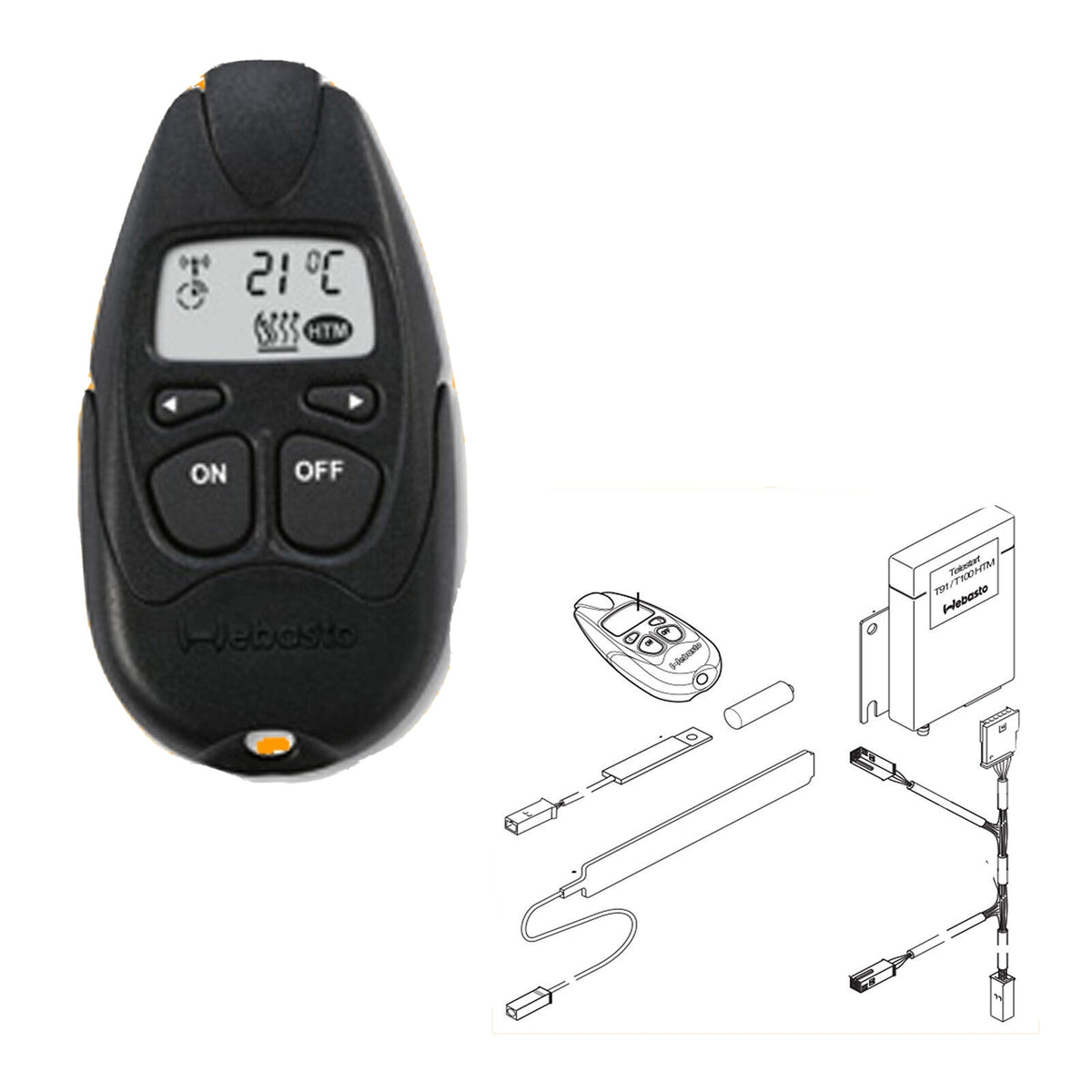 Webasto Standheizung Thermo Top EVO 5 Benzin + Standard-Einbausatz + F